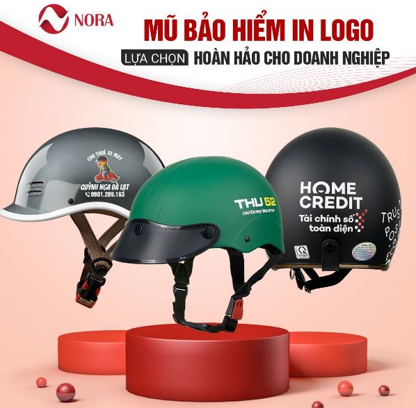 Phát triển nhận diện thương hiệu với mũ bảo hiểm in logo sản xuất tại Nora